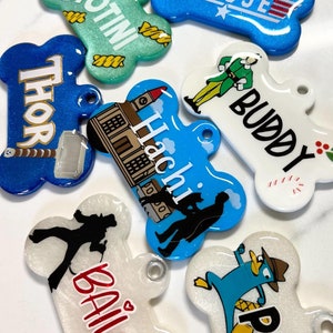 Custom Dog Tags | Inspired by Animals, Food, Movies, Etc - Etsy
