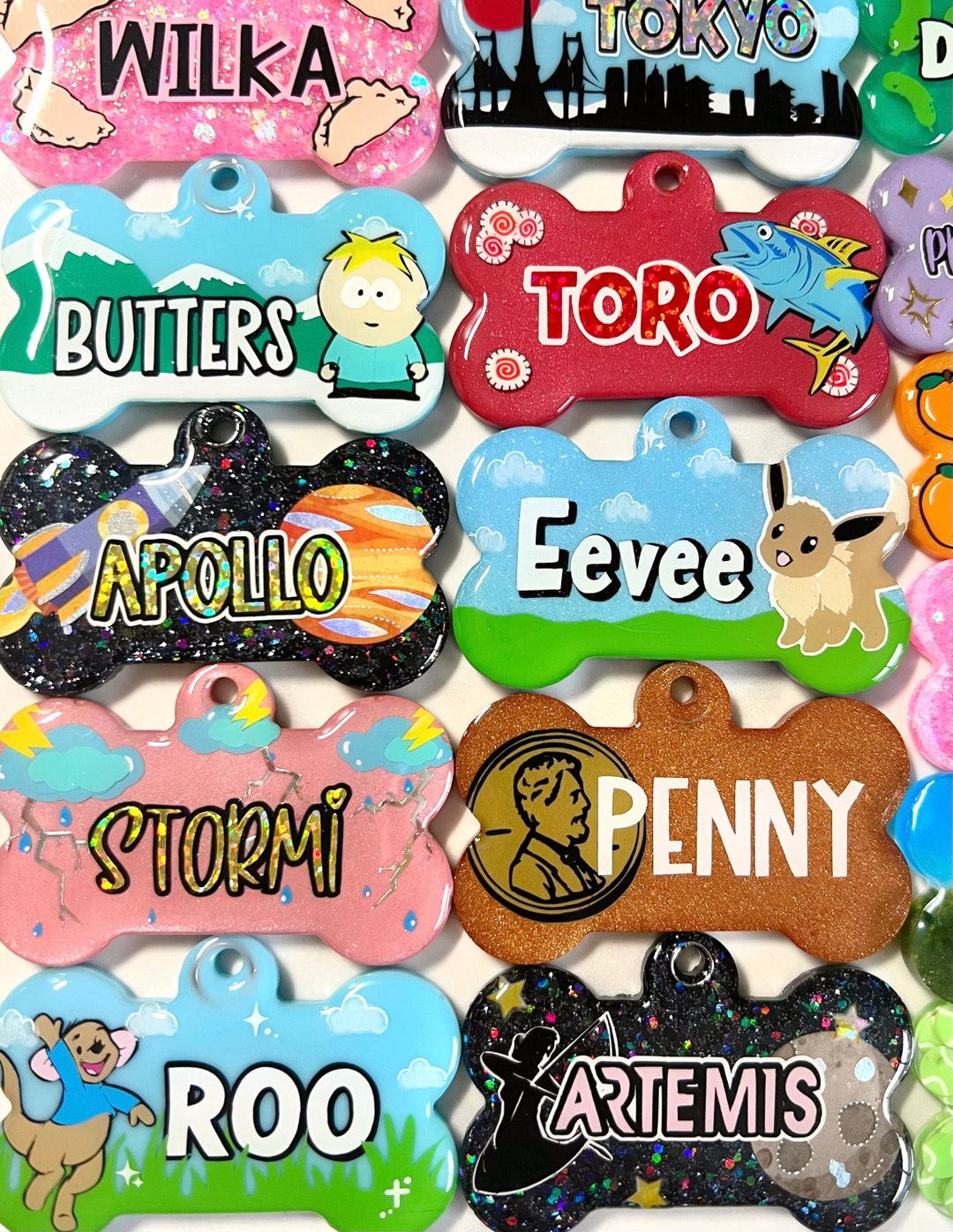 Custom Dog Tags | Inspired by Animals, Food, Movies, Etc - Etsy