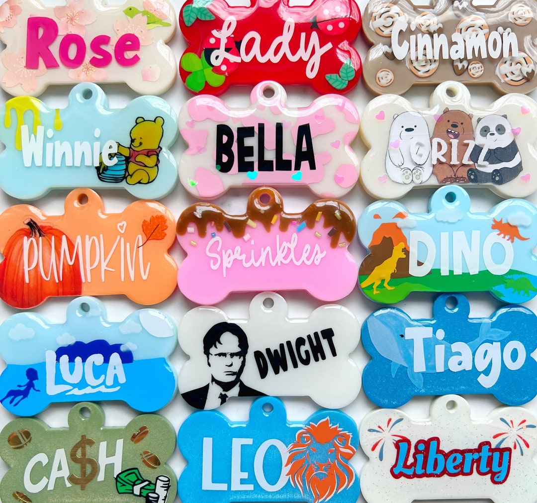 Custom Dog Tags | Inspired by Animals, Food, Movies, Etc - Etsy