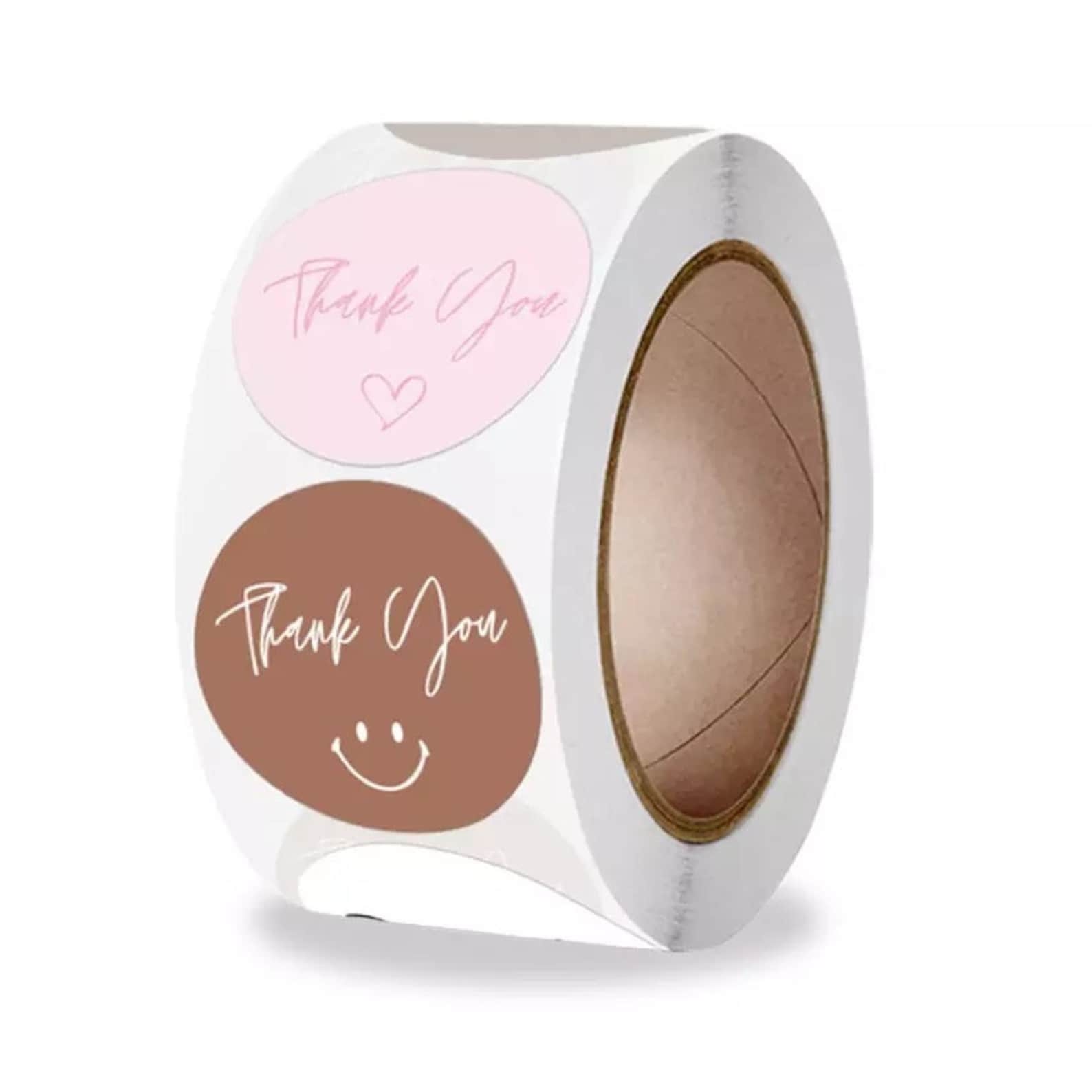 Thank You Stickers Small Business Stickers Round Envelope - Etsy