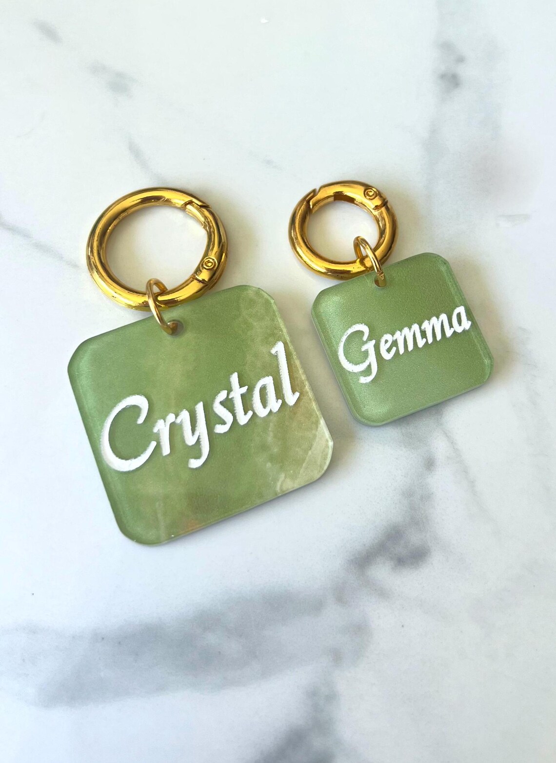 Emerald Pet Tag | Personalized Gem Dog Tag - Etsy