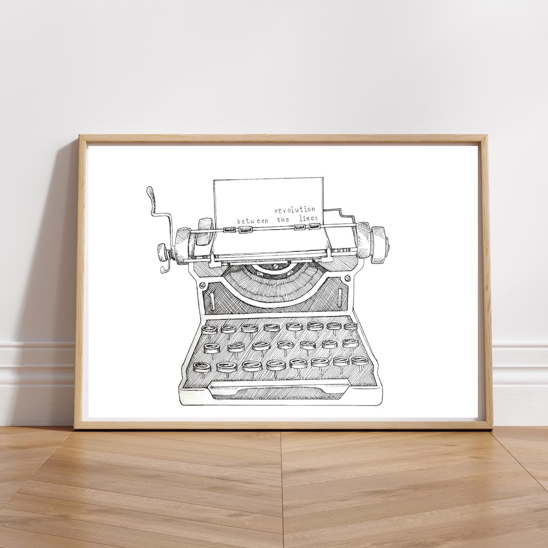 Gifts for Writer Typewriter Art Print Download Vintage Typewriter ...