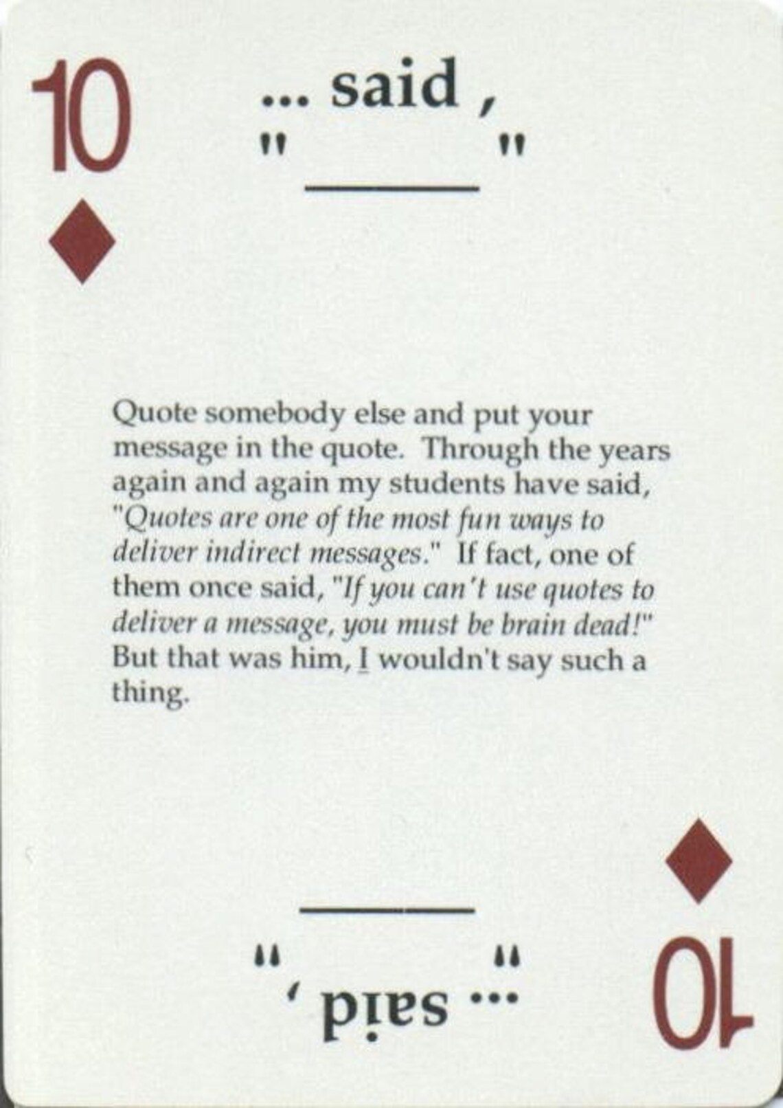 Make 52 Copies Unusual Play Cards Zebu. Ebook Pdf - Etsy