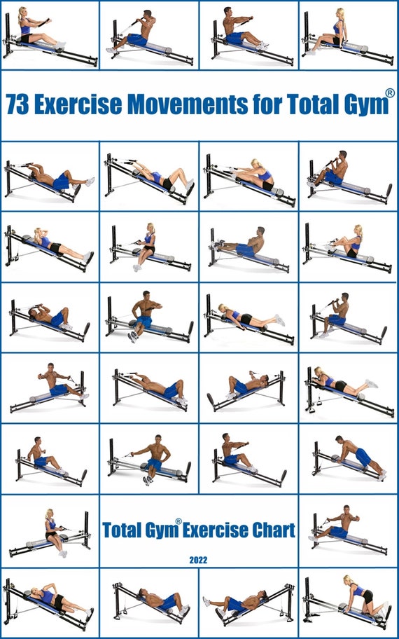 73 Exercise Movements For Total Gym Total Gym Exercise Etsy
