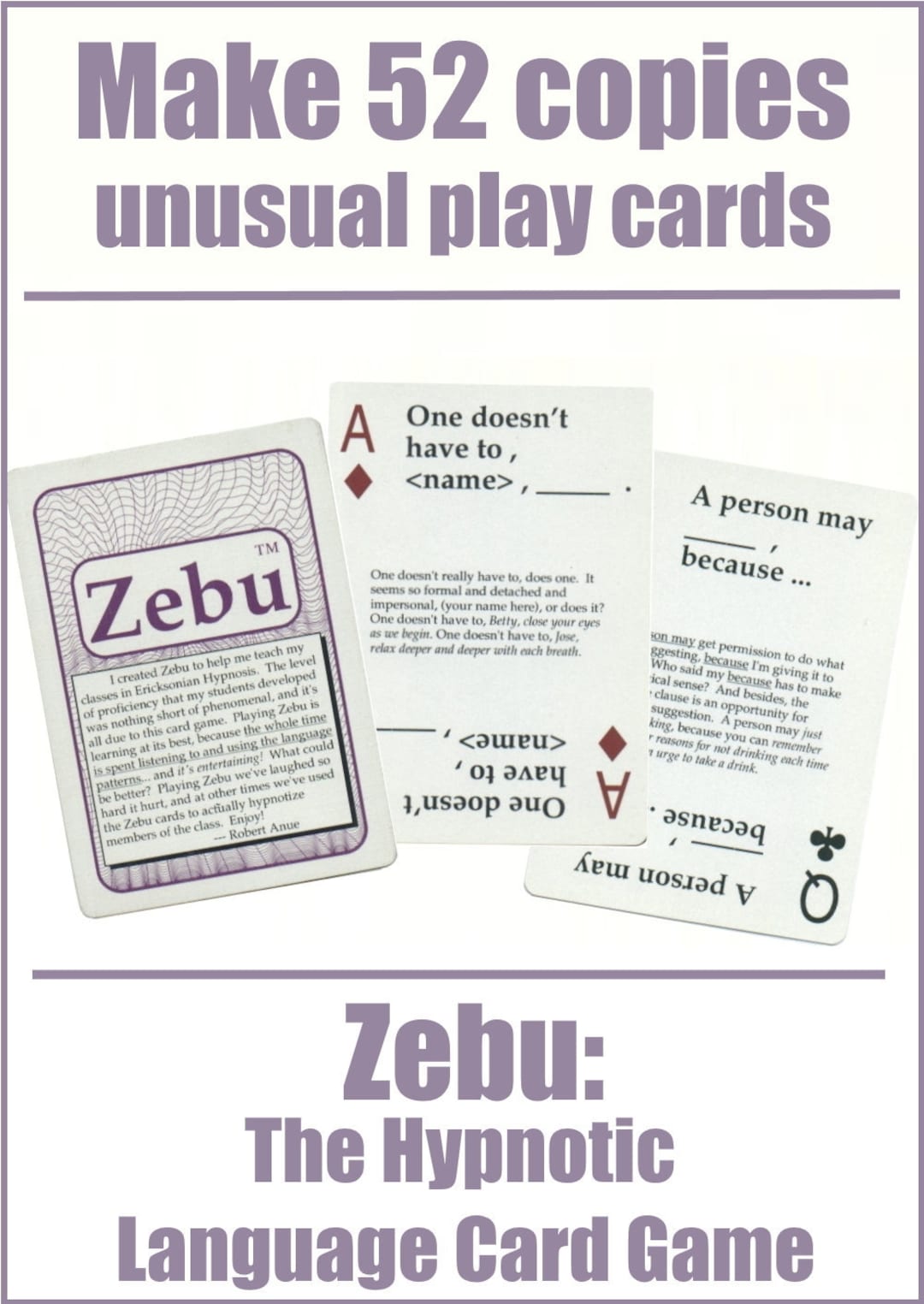 Make 52 Copies Unusual Play Cards Zebu. Ebook Pdf - Etsy