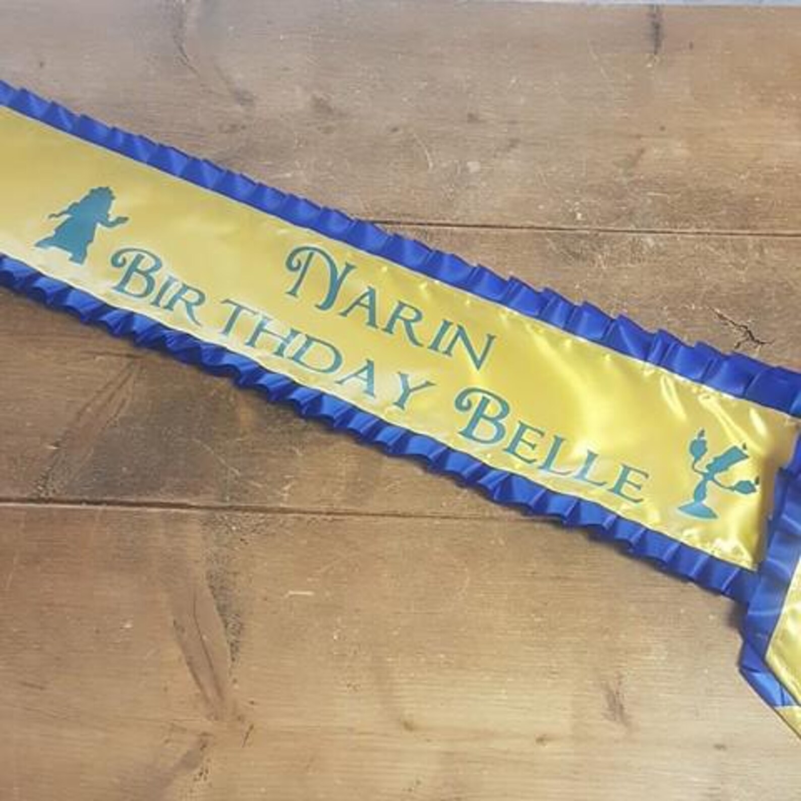 CHILD FRILL SASH | Personalised for Birthday Party, School Prom, Dance ...