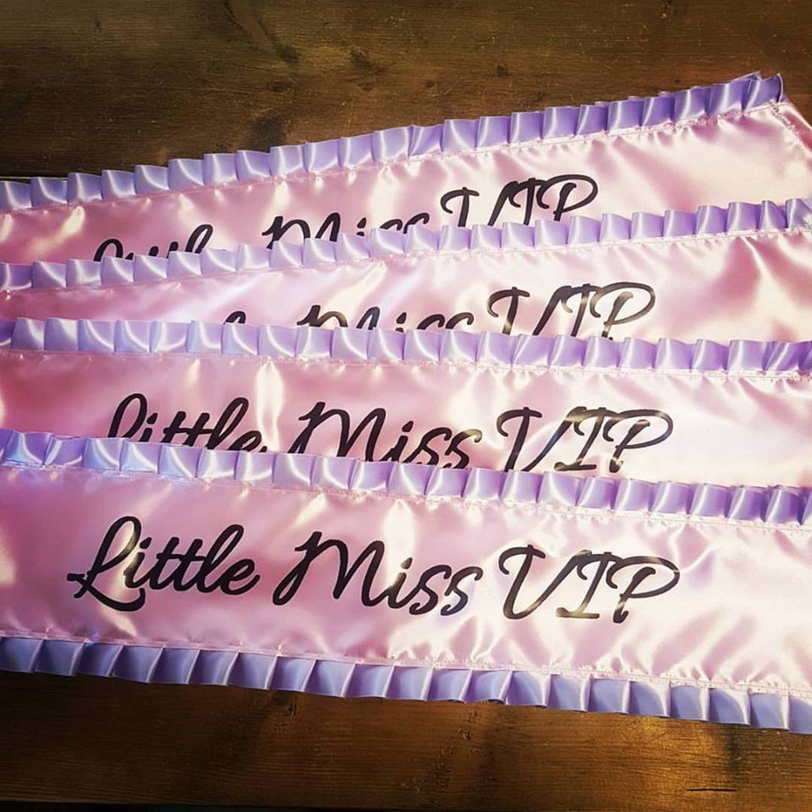CHILD FRILL SASH | Personalised for Birthday Party, School Prom, Dance ...