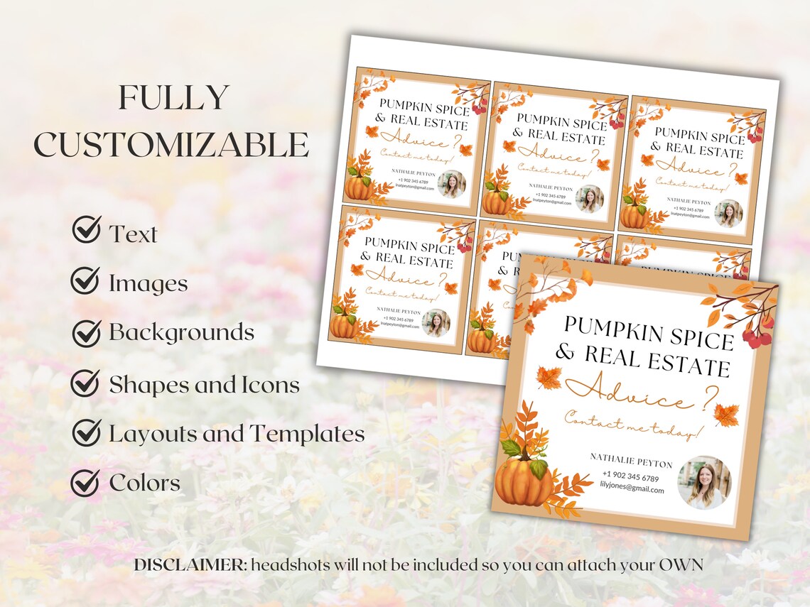 Pumpkin Spice and Real Estate Advice, Fall Pop by Tags, Realtor Pop by ...