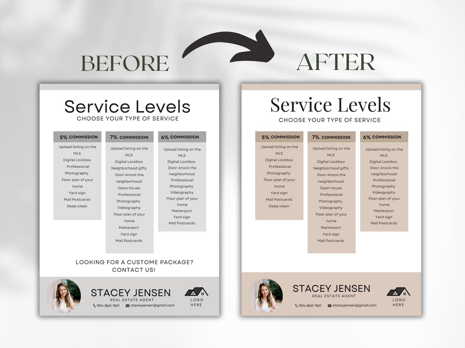 Real Estate Service Commission Sheet, Service Commission Template ...