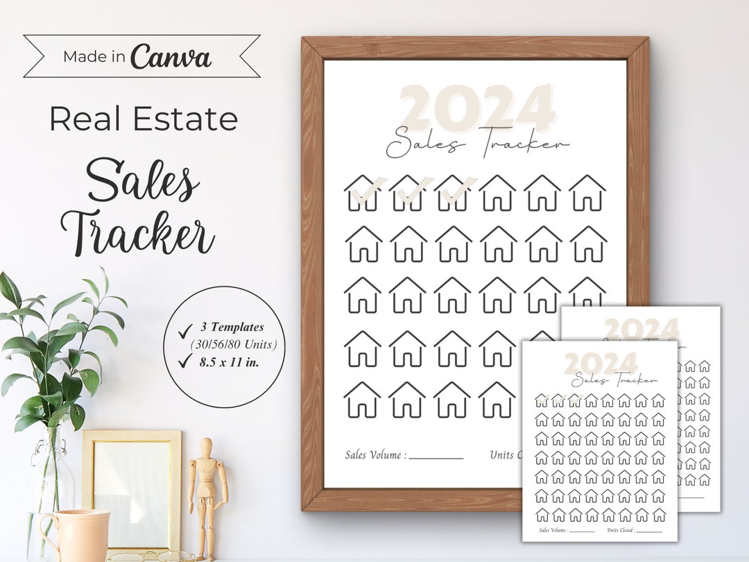 Customizable Real Estate Sales Tracker - Printable Board Template - Etsy