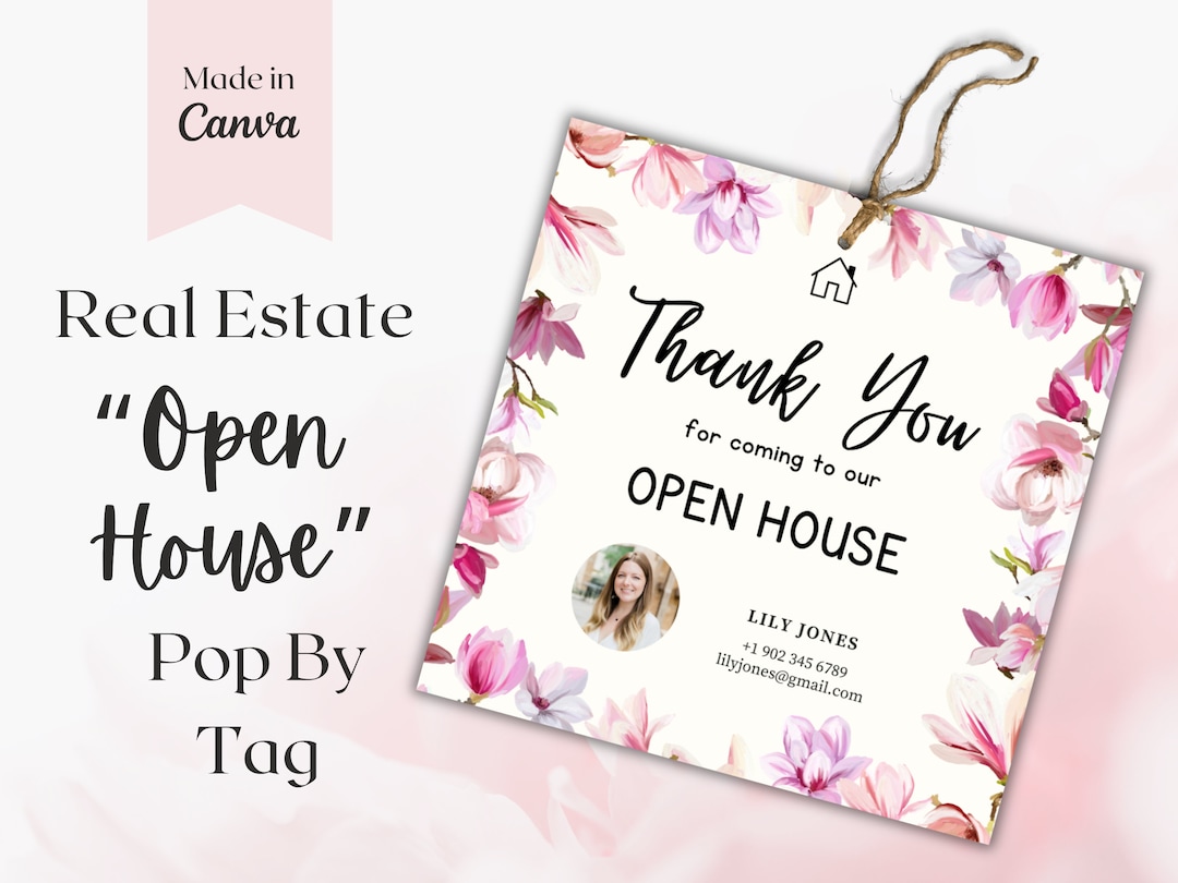 Open House Pop By, Open House Tags, Client Appreciation, Customer Thank ...