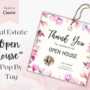 Open House Pop By, Open House Tags, Client Appreciation, Customer Thank ...