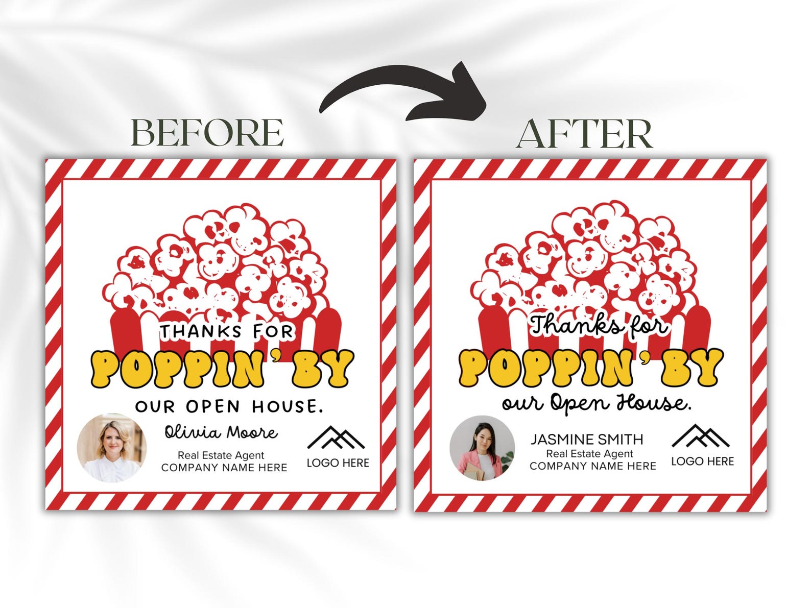 Thank You for Poppin' by Our Open House Pop by Tag | Red Pop by Tag ...