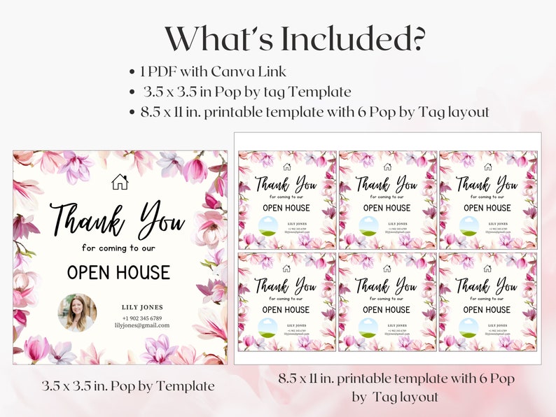 Open House Pop By, Open House Tags, Client Appreciation, Customer Thank ...
