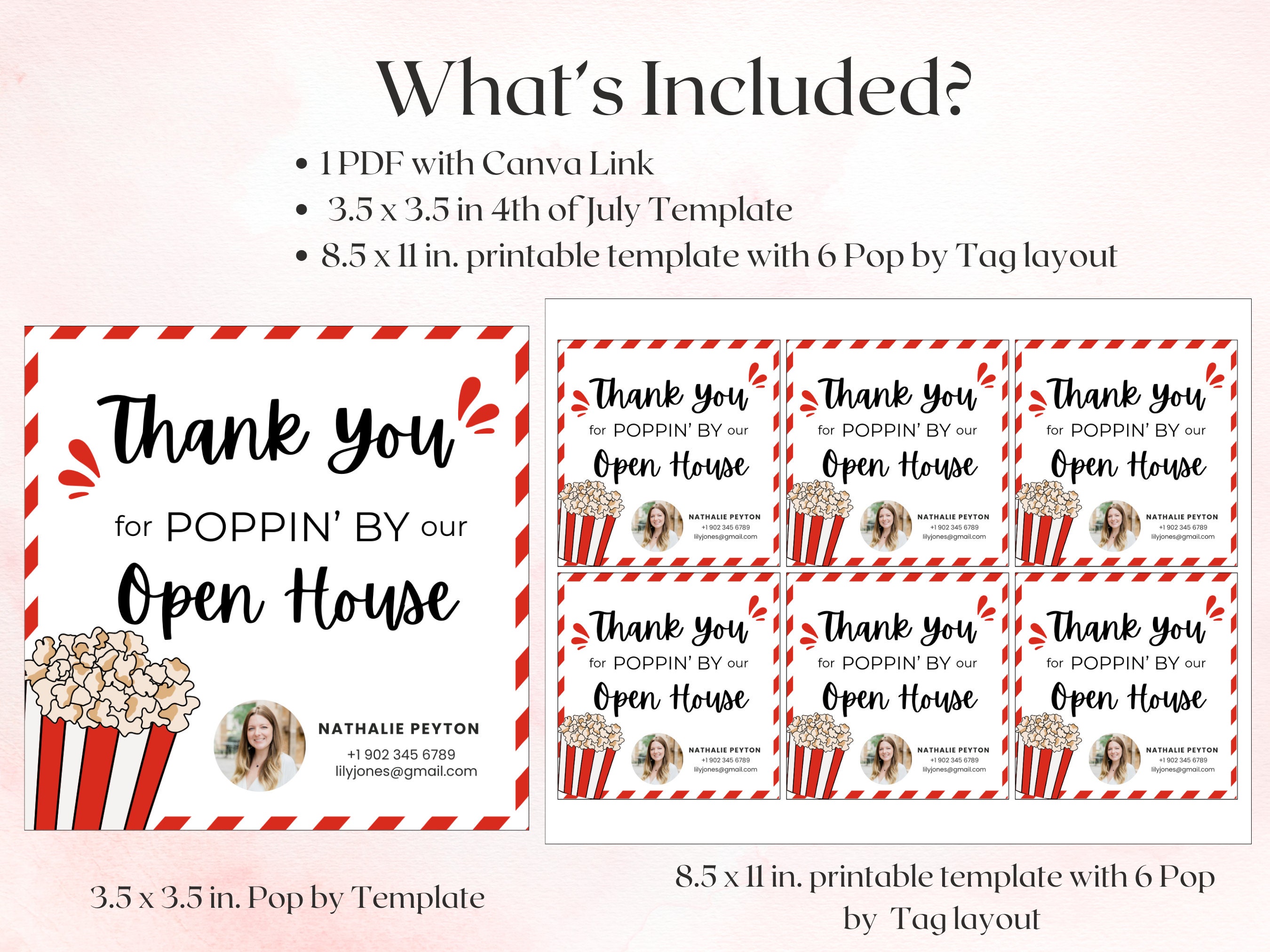 Thank You for Poppin' by Our Open House Pop by Tag | Red Pop by Tag ...