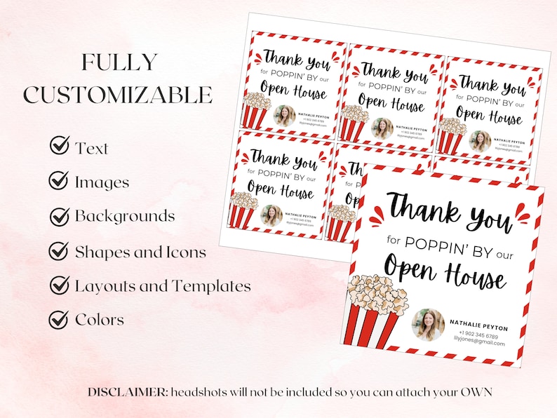 Thank You for Poppin' by Our Open House Pop by Tag | Red Pop by Tag ...
