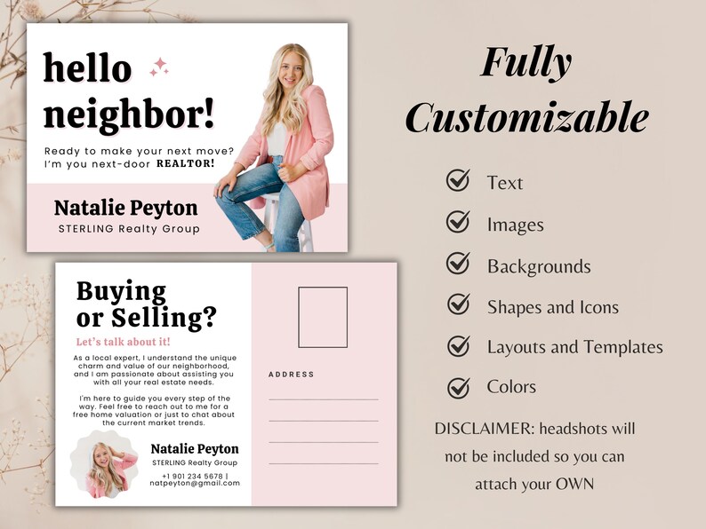 Real Estate Postcard, Agent Farming Card, Real Estate Branding, Real ...