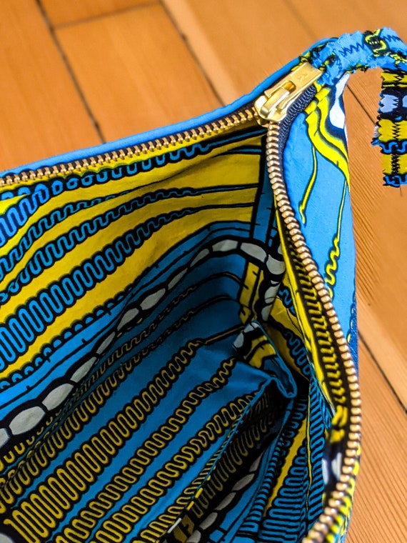 Up-cycled Lined Denim Diddy Bag - Gem