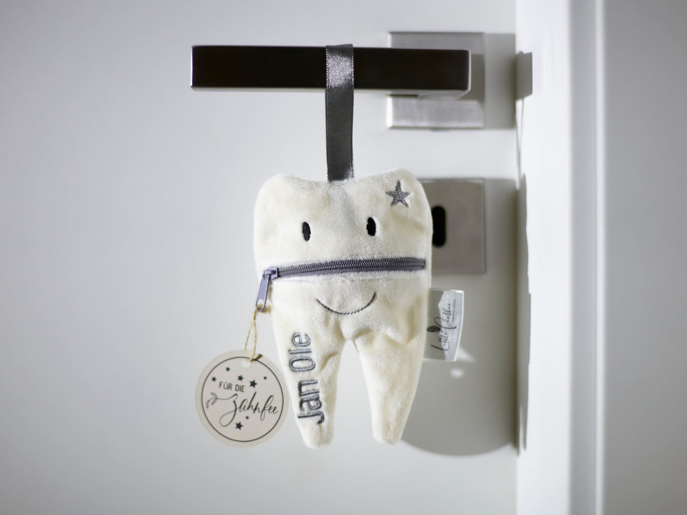 Zahnfee Zahn Täschchen mit Namen personalisiert Tasche Milchzahn ...