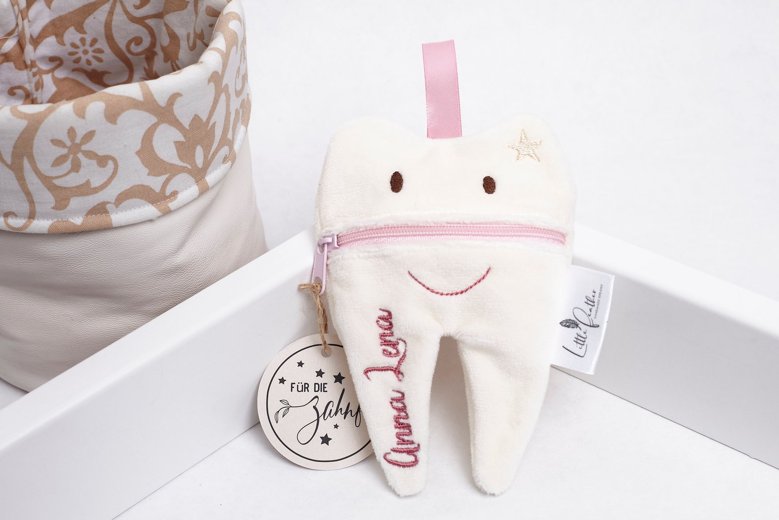 Zahnfee Zahn Täschchen Mädchen mit Namen personalisiert Tasche | Etsy