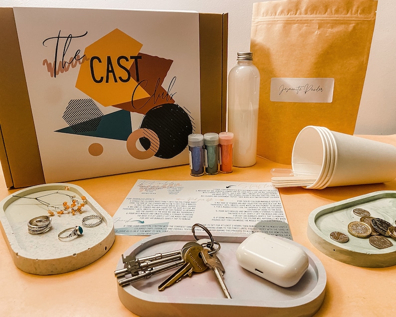 DIY Terrazzo Coaster Making Kit | Jesmonite Hexagon, Square, Oval ...