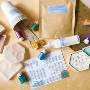 Make Your Own Jesmonite Coaster Kit | Resin Casting | Terrazzo & Marble ...