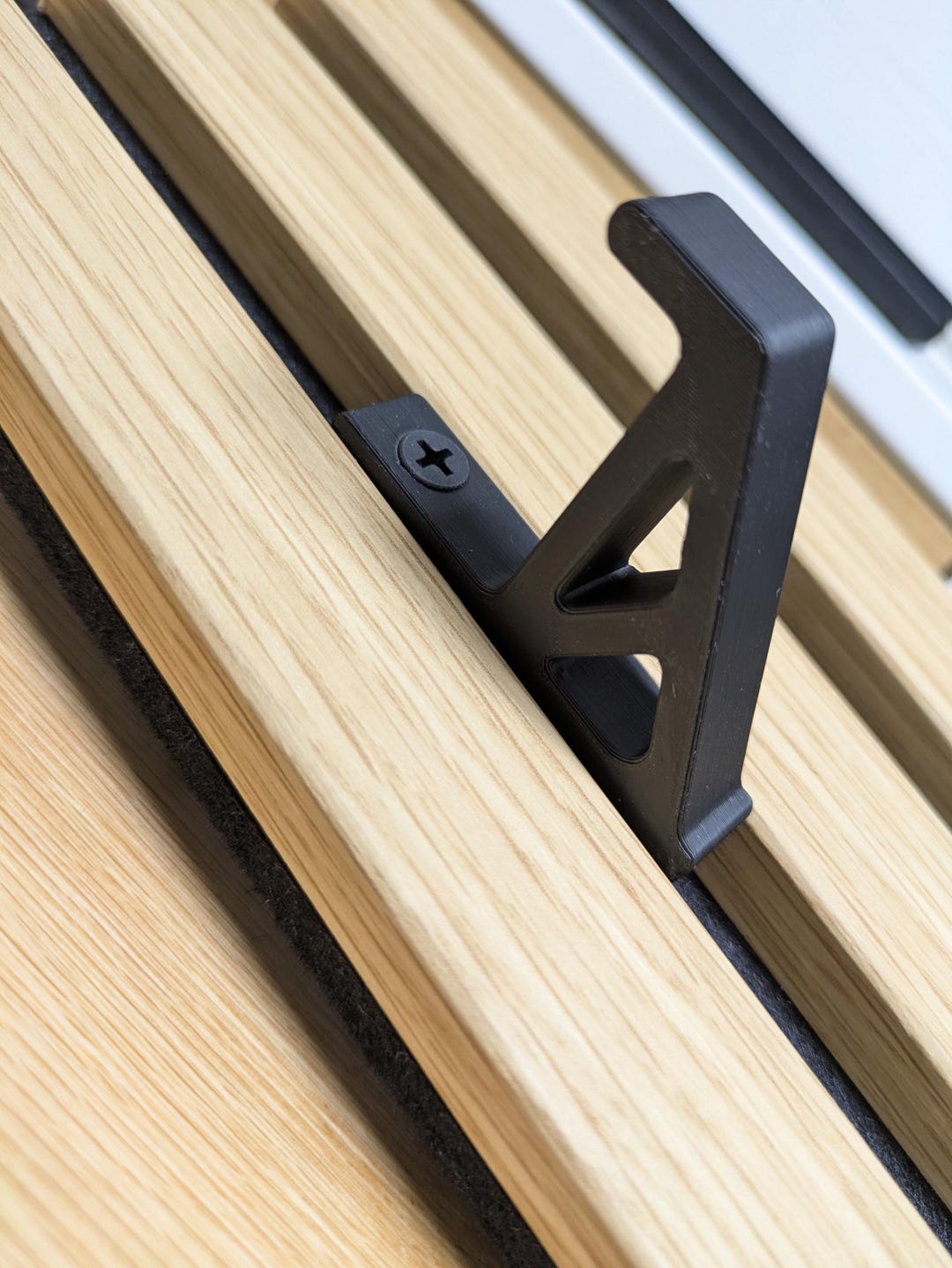 Acoustic Slat Wall Panel Hook - Strong Screw in Hook for Wooden Slat ...