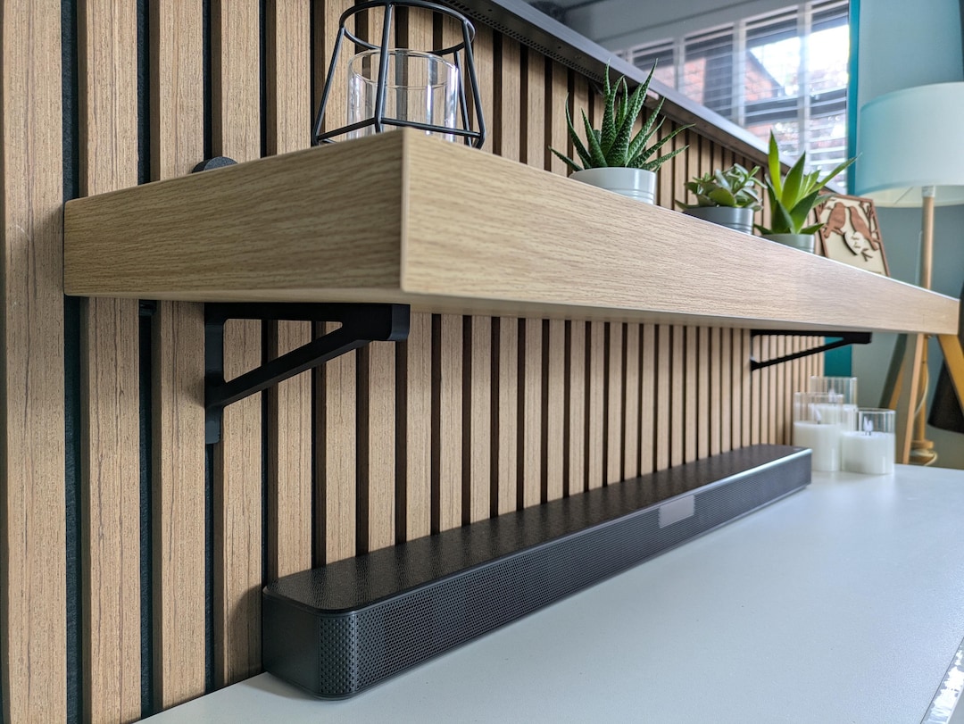 Acoustic Panel Shelf Mount Brackets No-drill – Wall-friendly, Easy ...