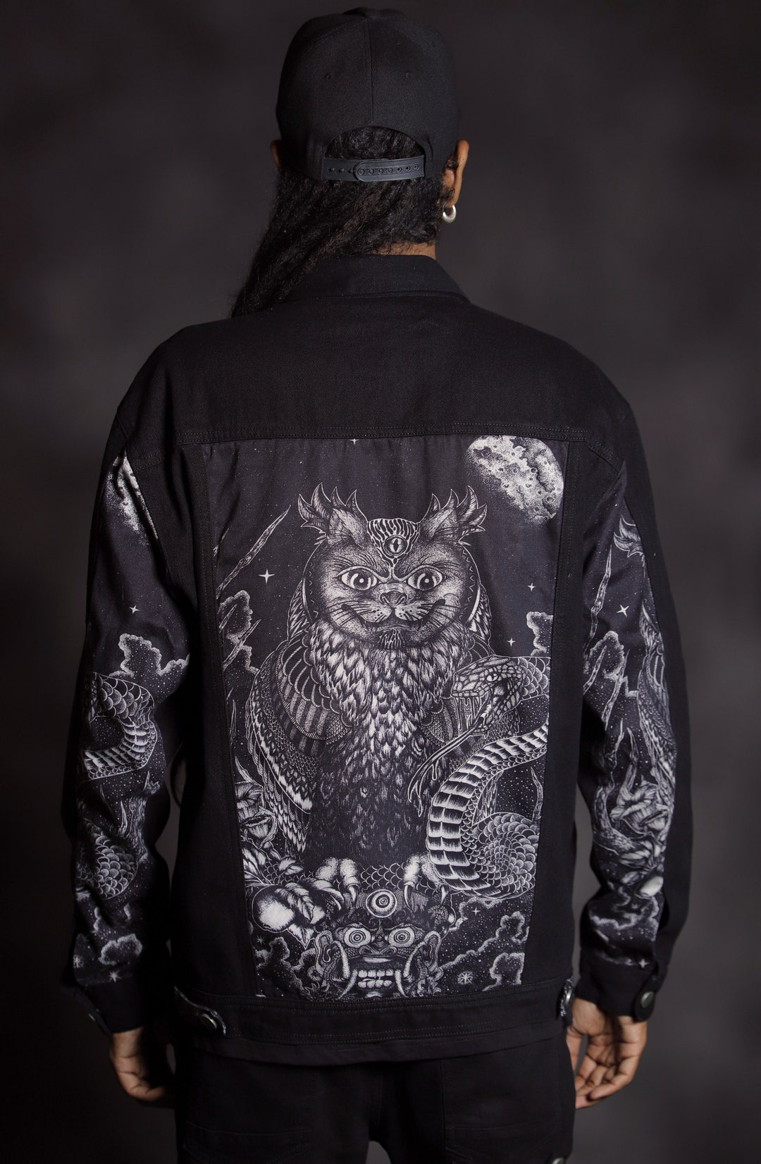 Protectors of My Dark Nights Denim Jacket, Classic Style Denim Jacket ...