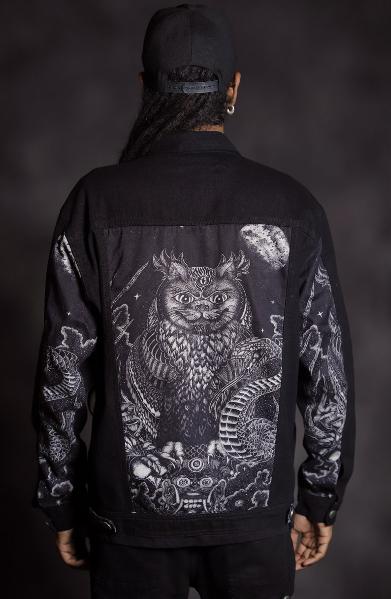 Protectors of My Dark Nights Denim Jacket, Classic Style Denim Jacket ...