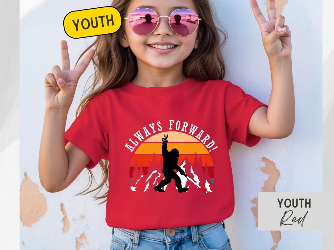 Bigfoot White Cane Shirt, YOUTH KIDS Size, O&M, COMS Teacher, Visually ...