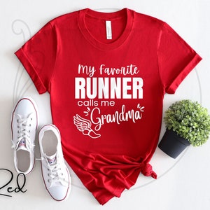 My Favorite Runner Calls Me Grandma Shirt, Proud Grandma, Grandparent ...