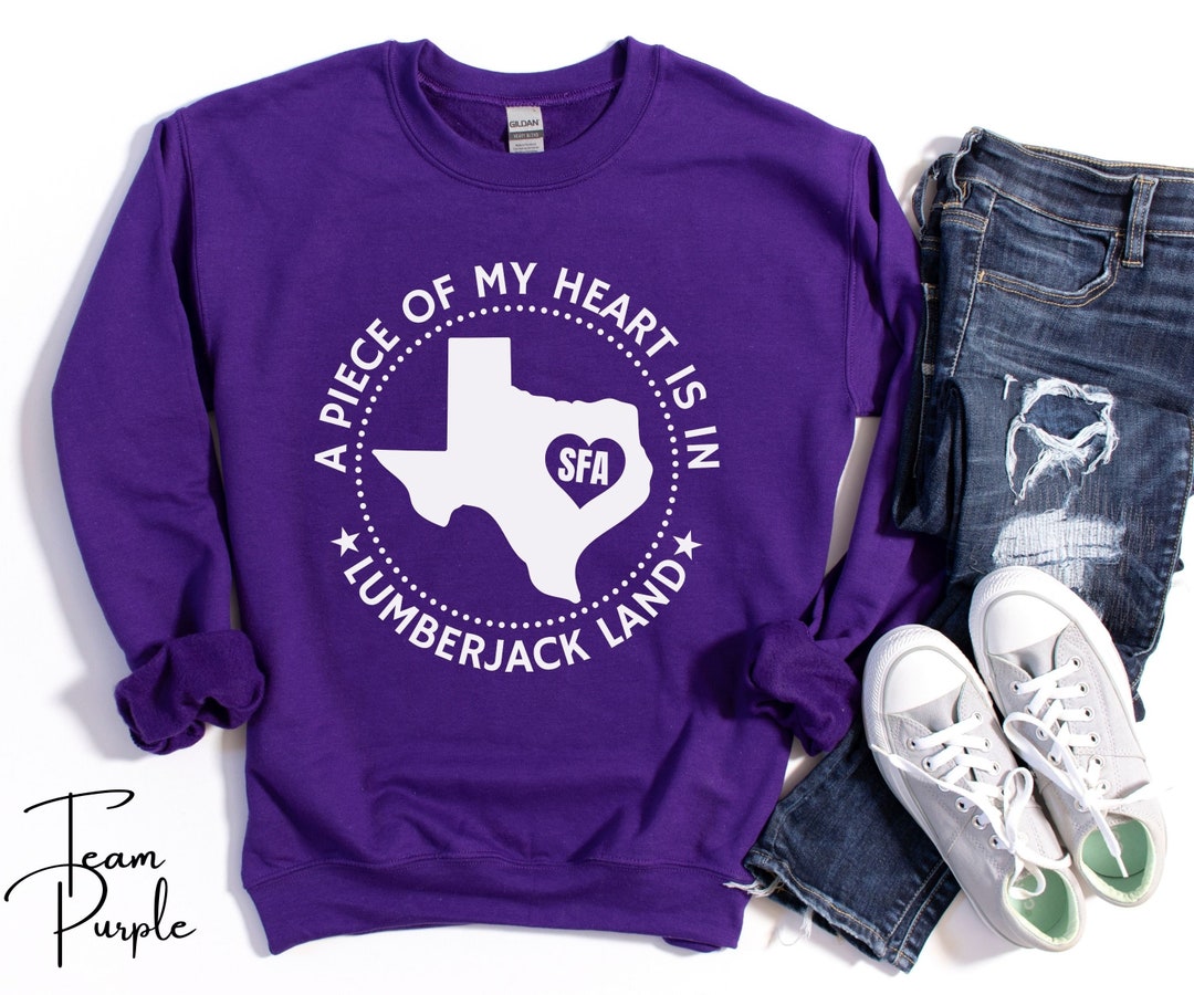 A Piece of My Heart is in Lumberjack Land, SFA Sweatshirt, Gift for Mom ...