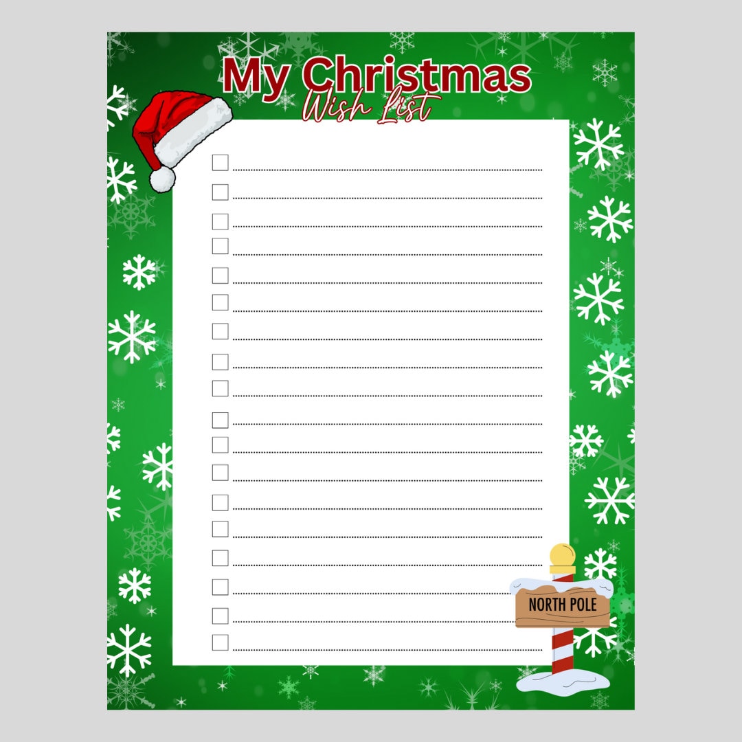 Christmas Check List Bundle - Etsy