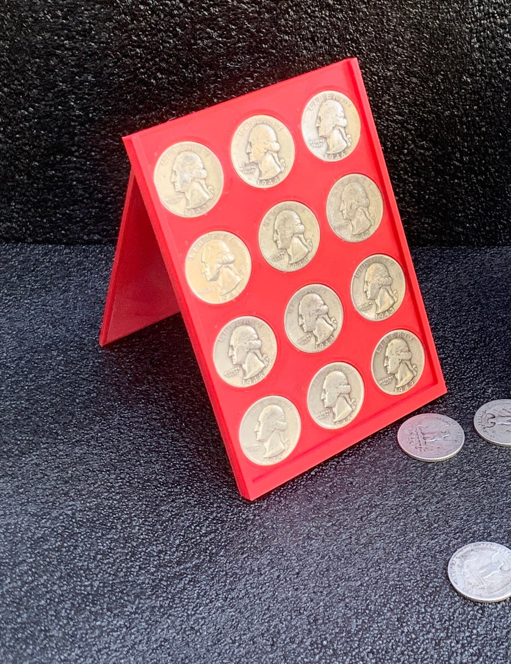 3d Printed Coin Holder, Display, Collection - Etsy