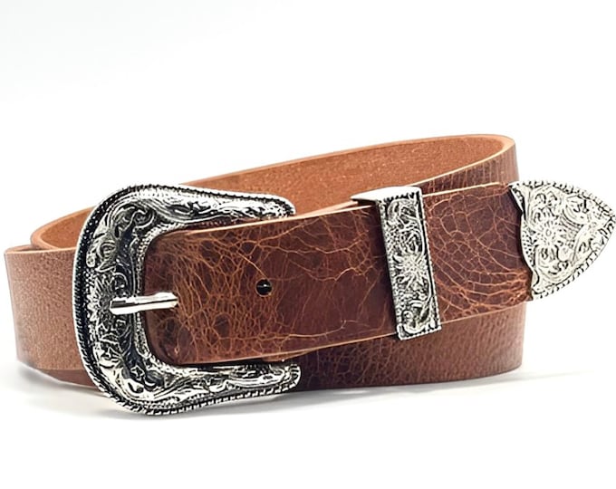 Handcrafted in Gatlinburg USA Leather Belt by Gary Mccoy, Rich Brown ...