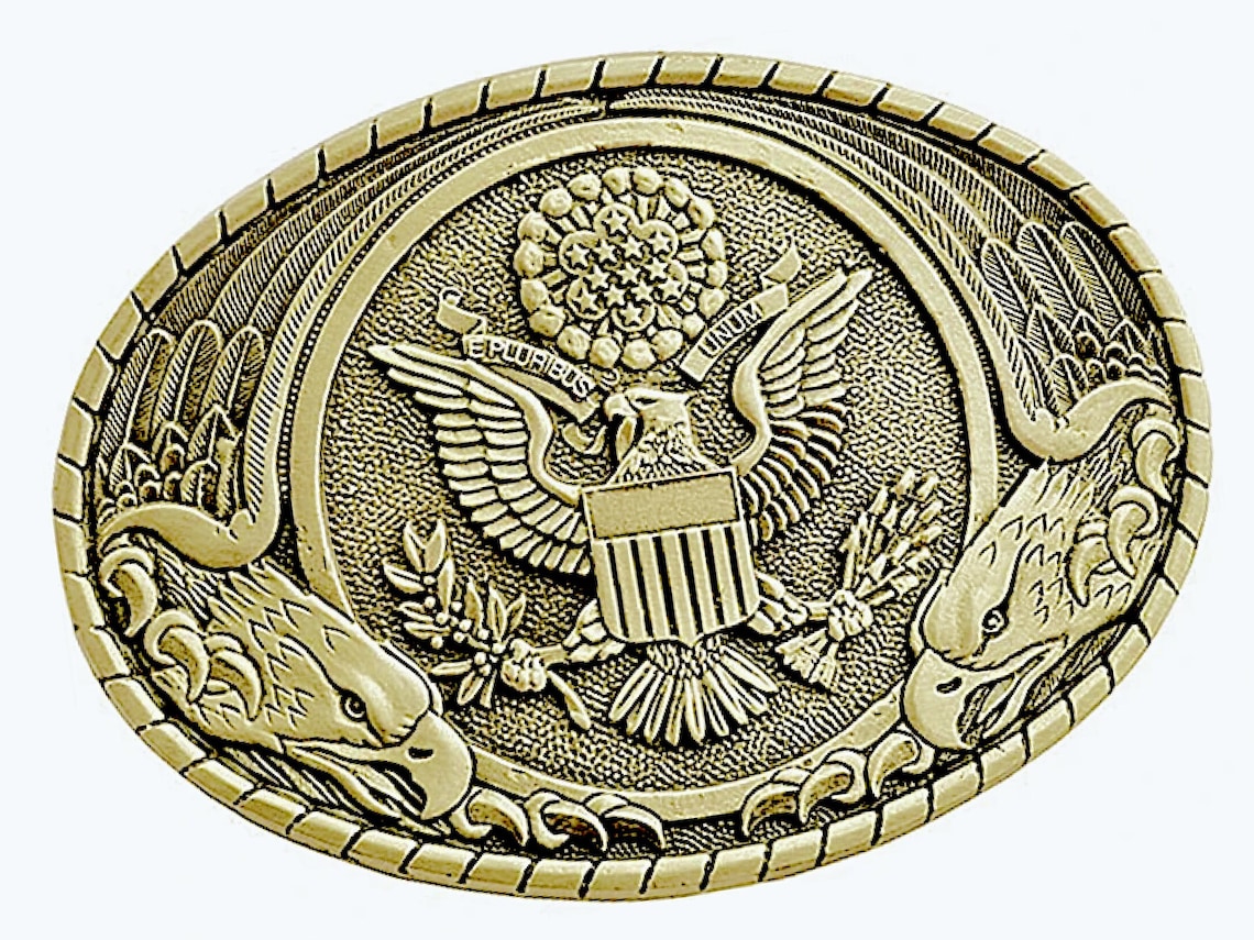 US Eagle Buckle Solid Brass American Style Belt Buckle Premium Belt ...