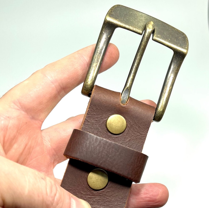Leather Belt Without Buckle 1 1\2 (38mm) | Full Grain Leather Belt With ...