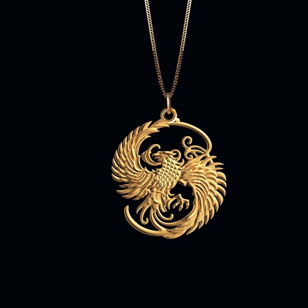 Gold Phoenix - Etsy