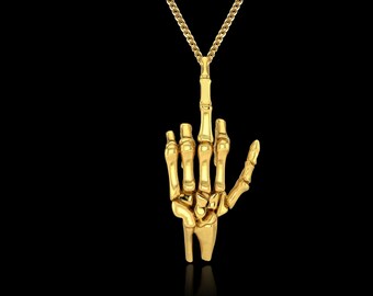 Gold Skull Pendant - Etsy