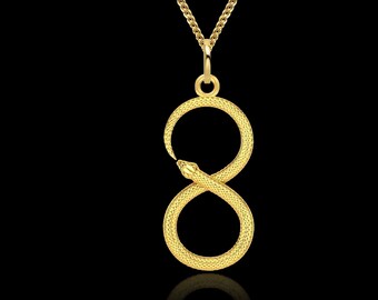 Snake Infinity Necklace - Etsy