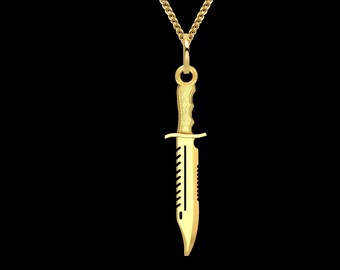 Solid Gold Knife - Etsy