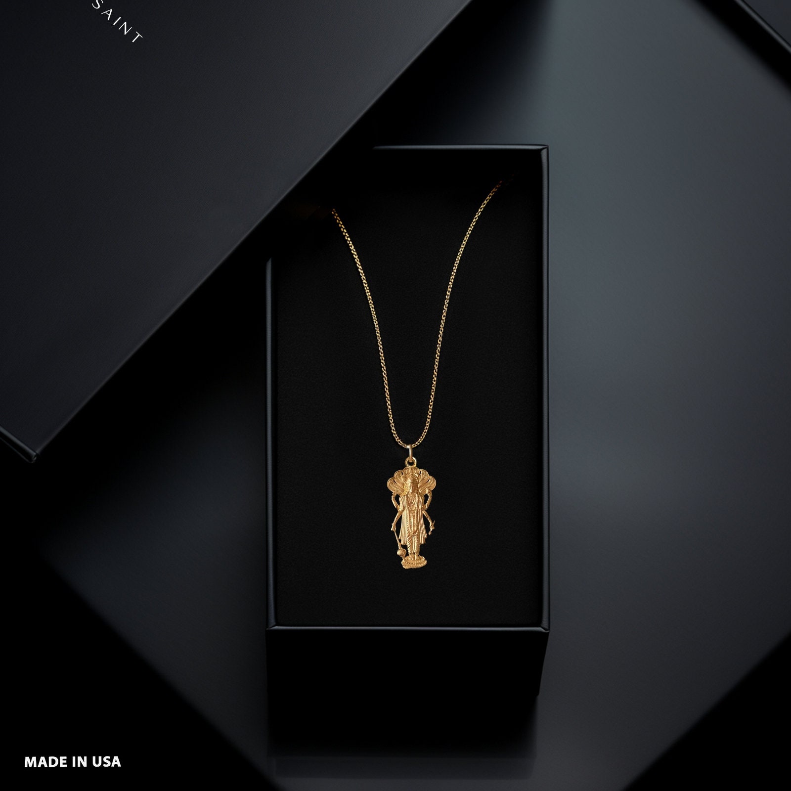 Buy Gold Vishnu Pendant Made in USA Online in India Etsy