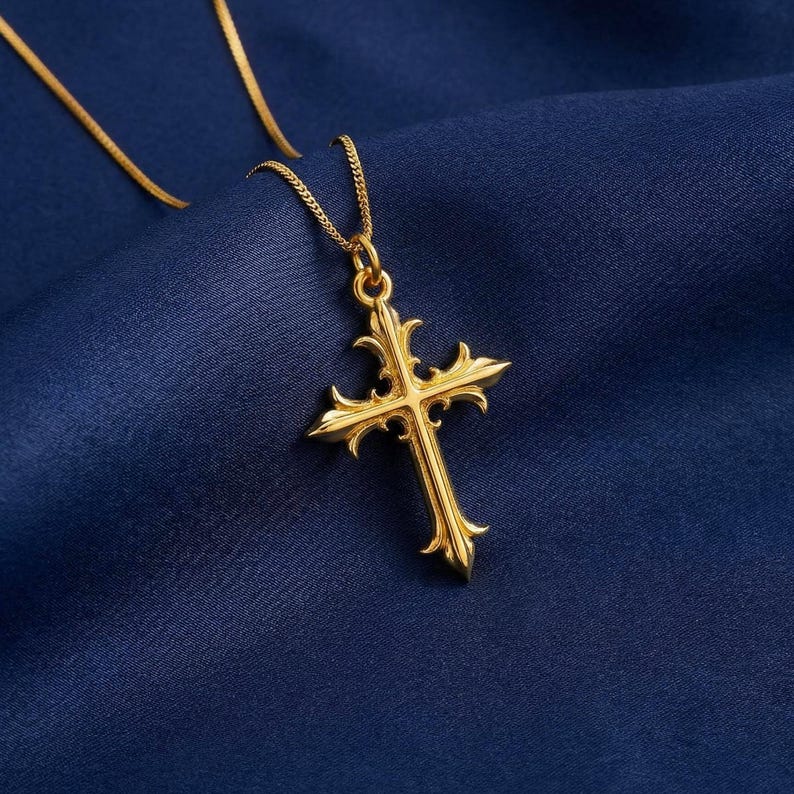 Gold Eternal Cross | Made in USA - Etsy