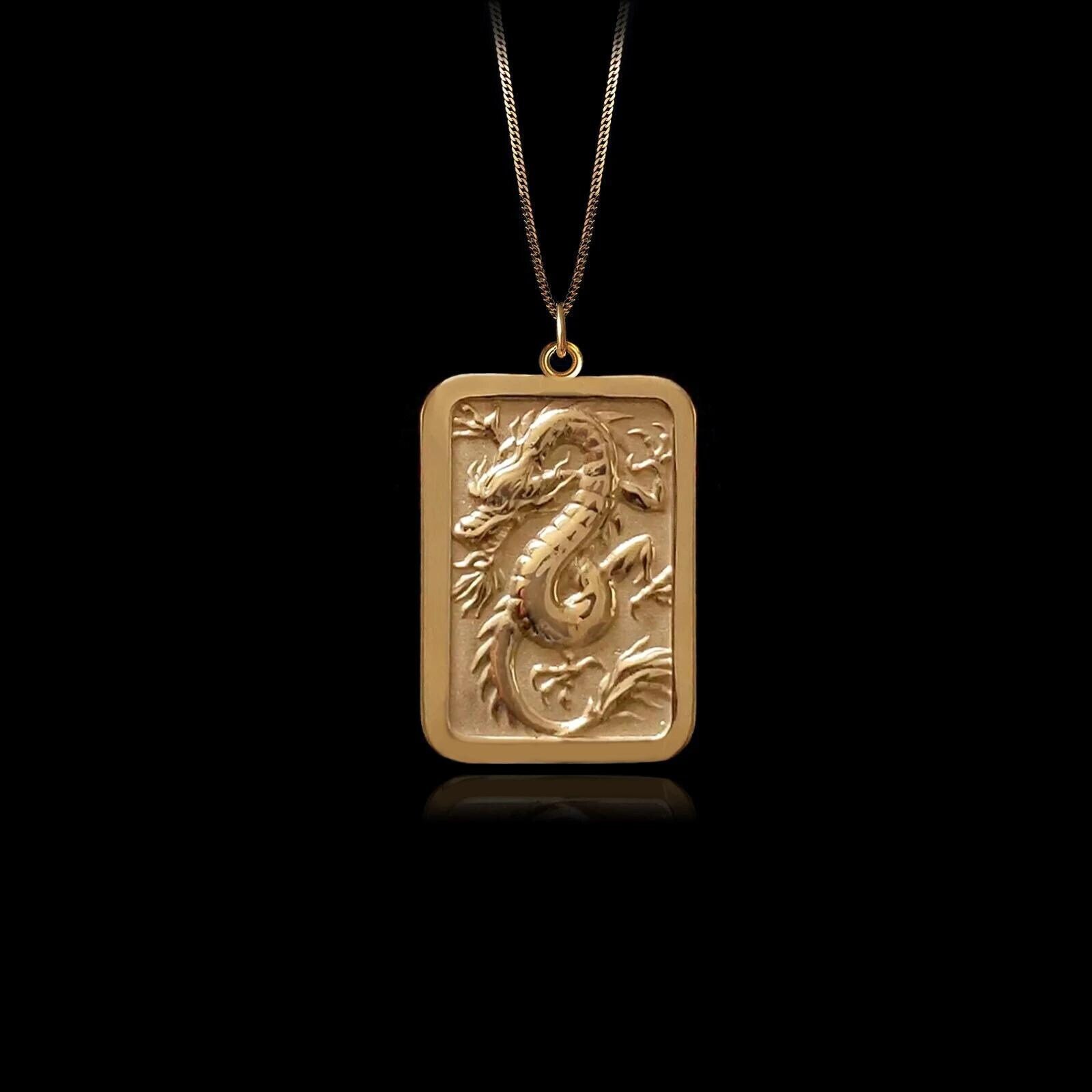 14k gold dragon pendant store