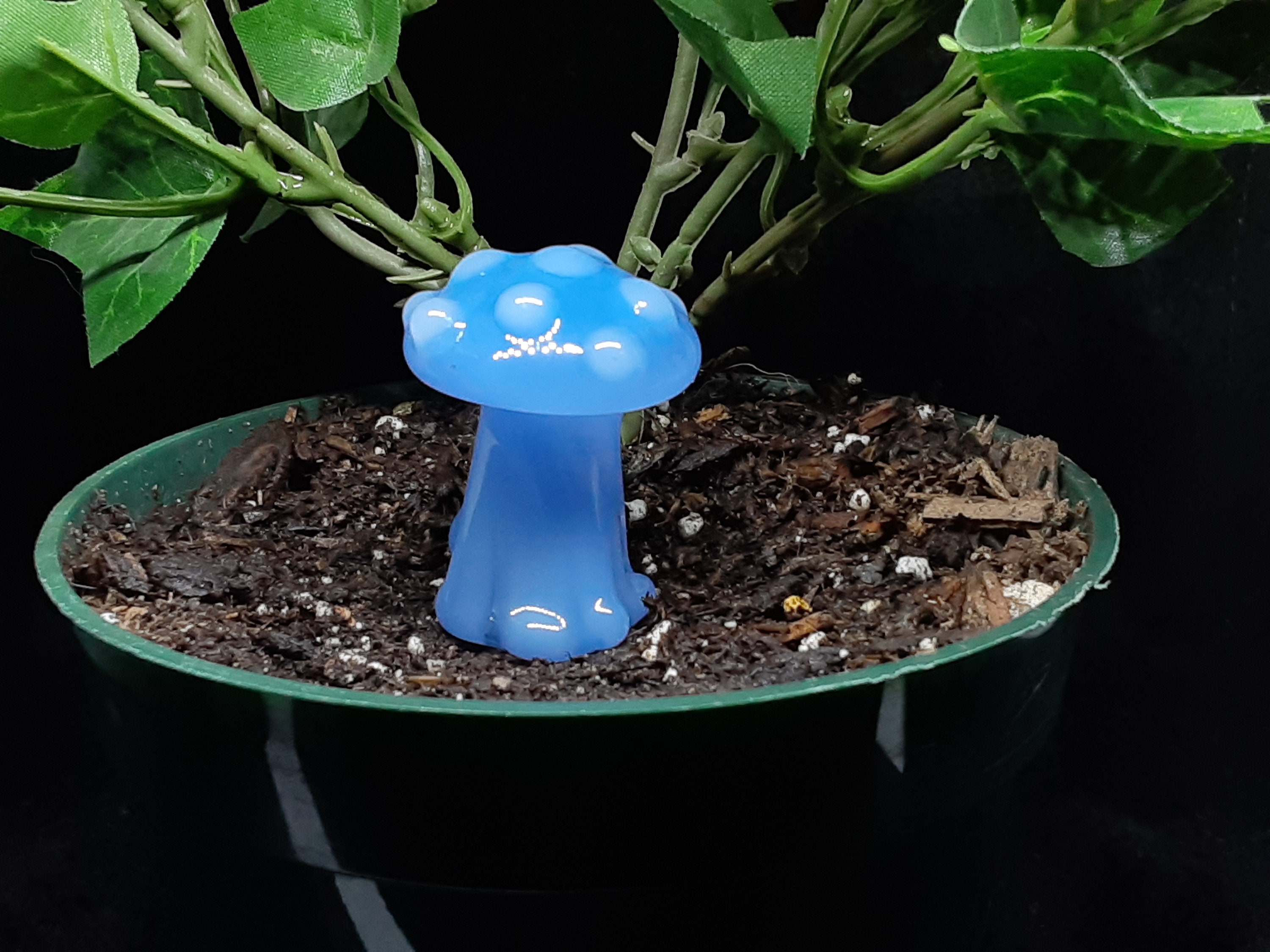 Hand Made Glass Mushroom Figurine | Etsy