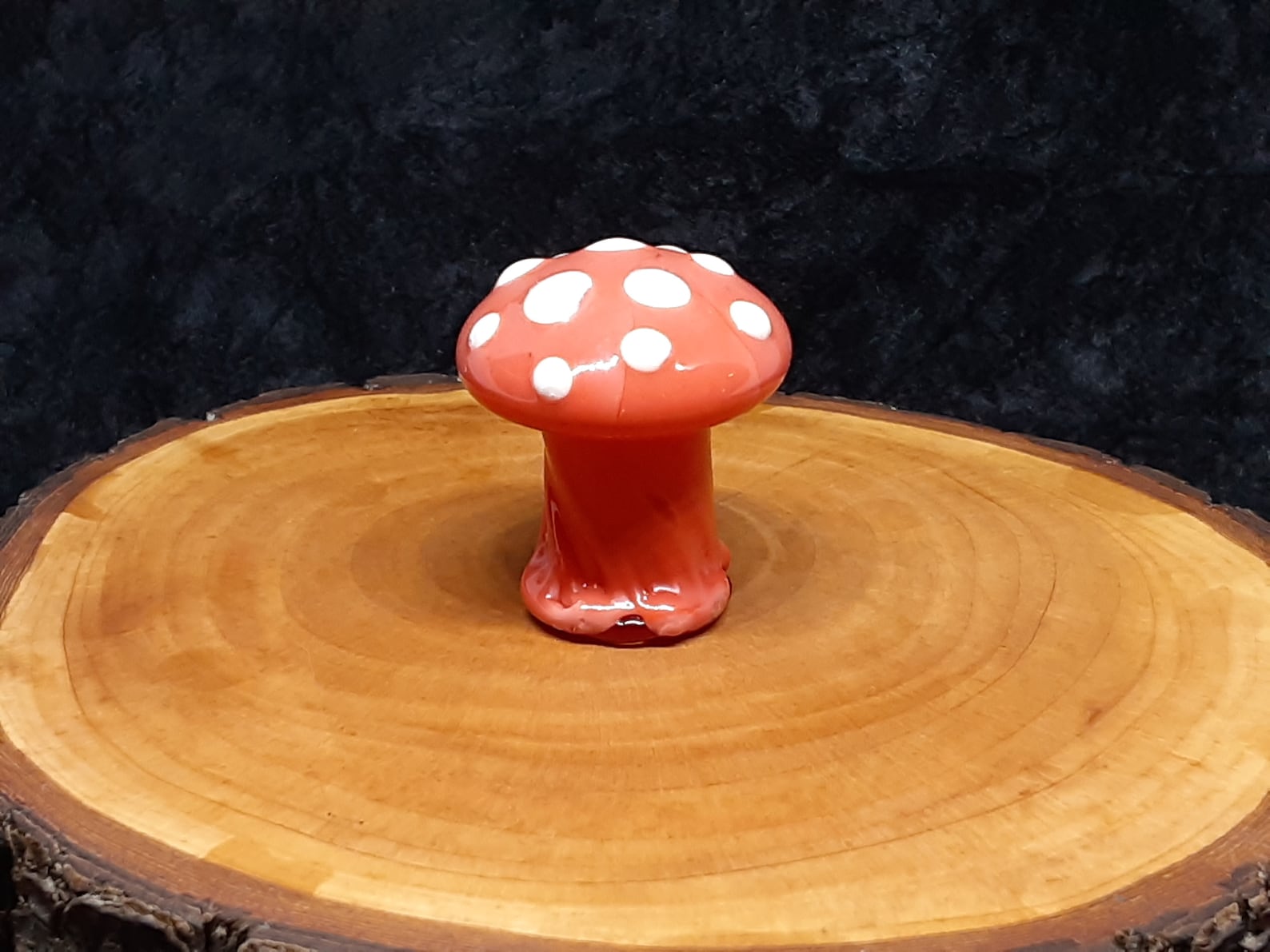 Glass Mushroom Figurine Hand Made | Etsy