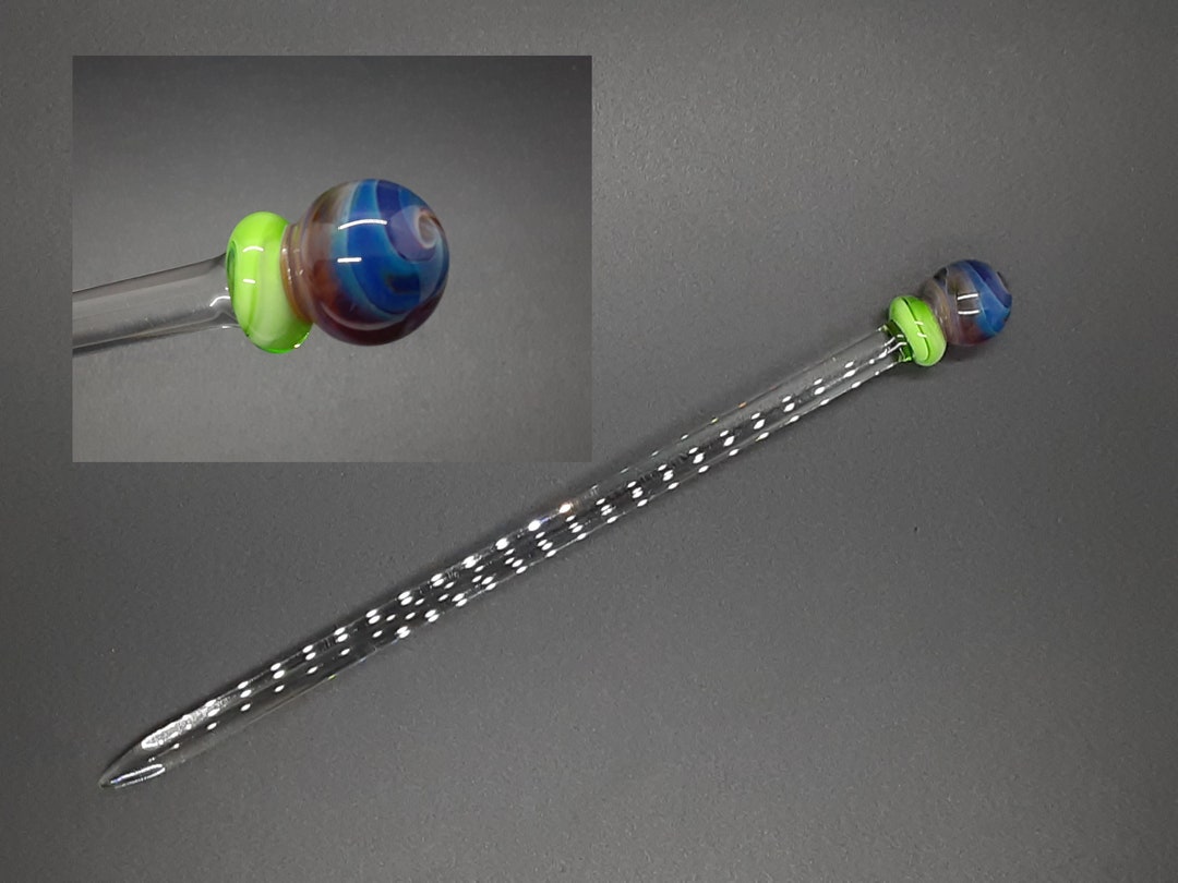 Glass Hair Stick - 6 3/4" X 7mm - Hand Made - Etsy