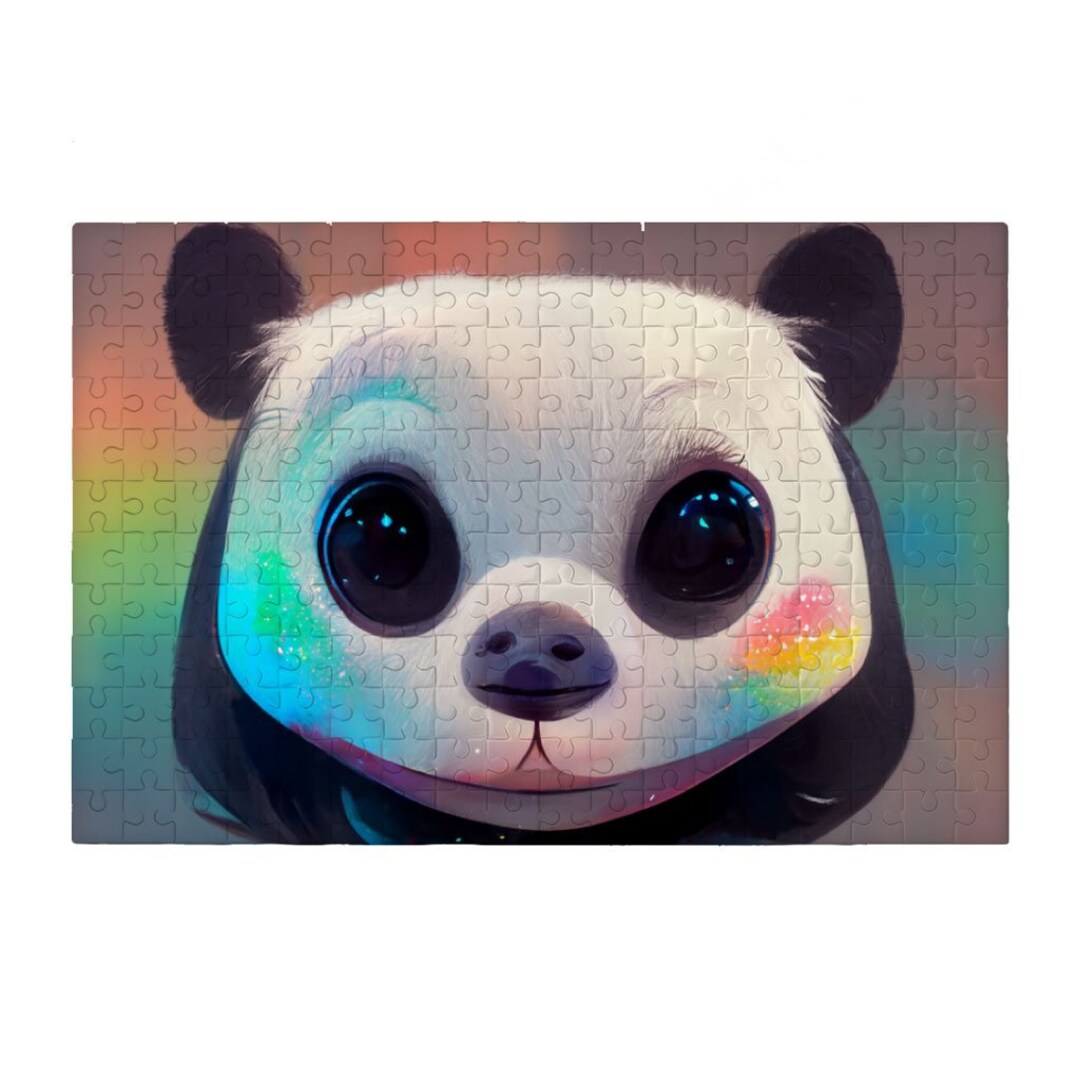 Cute Panda Puzzles Funny Jigsaw Puzzle Print Puzzles - Etsy