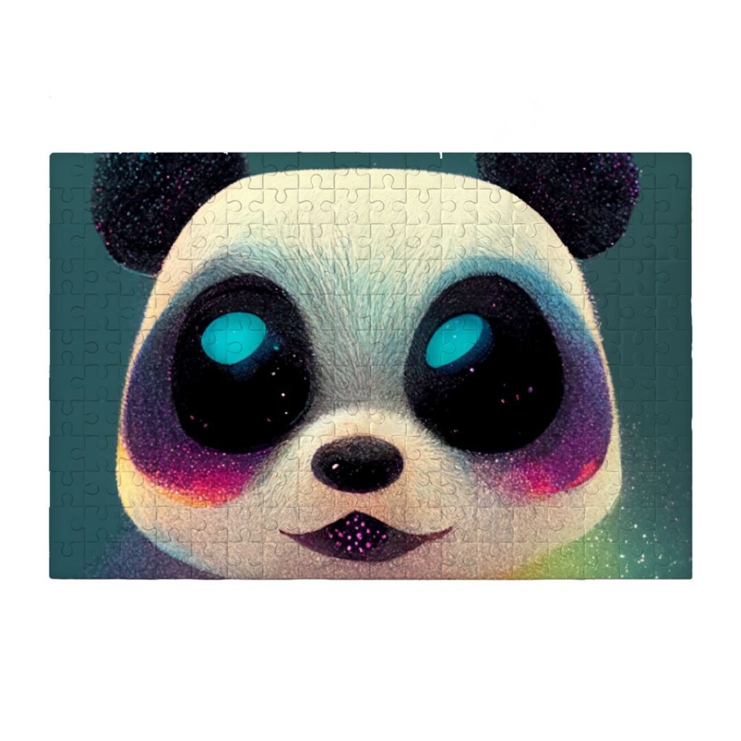 Cartoon Panda Puzzles Panda Jigsaw Puzzle Graphic Puzzles - Etsy